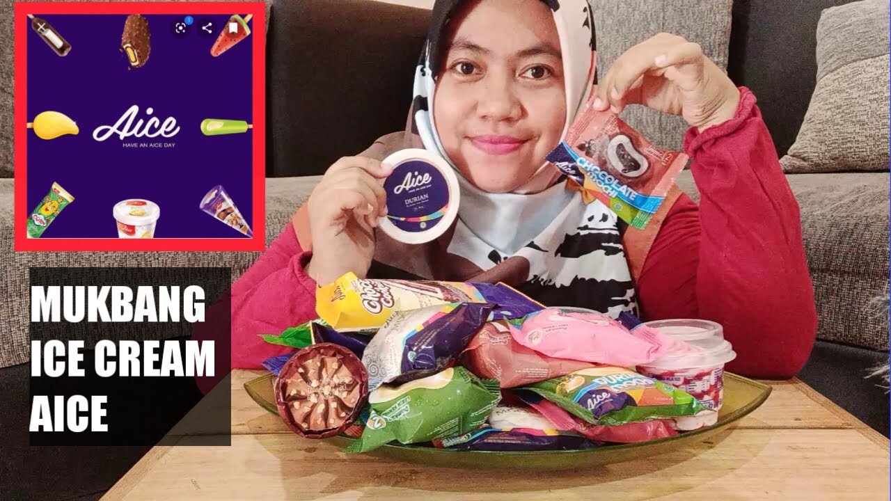 MUKBANG ICE CREAM AICE.. - YouTube