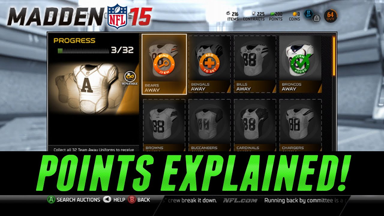 MUT 15 Points - What Points are and How to get Points in Madden 15 ...
