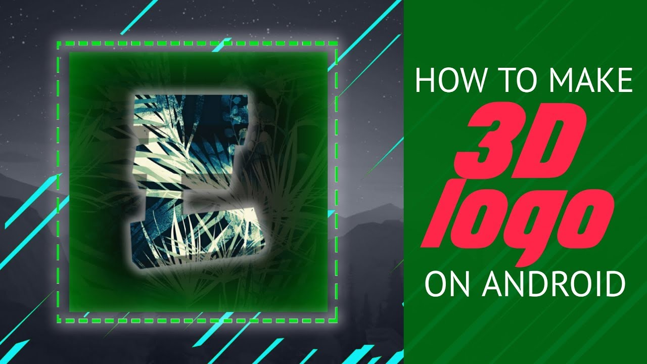 How to make cool 3D logo on Android. PS Touch tutorial - YouTube