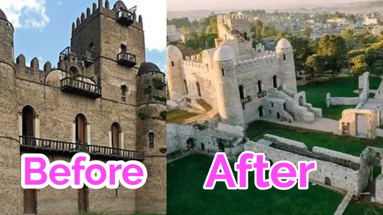 Fasilides gonder castle before and after unexpected | Ethiopian ...