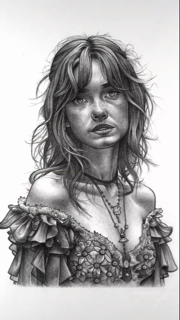 Elin Drawing - Last Moments / #short #drawing #art - YouTube
