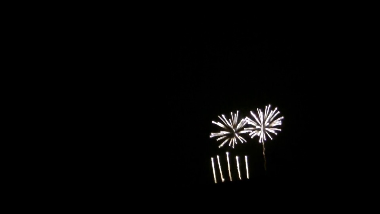 Distant fireworks display seen from my window! - YouTube