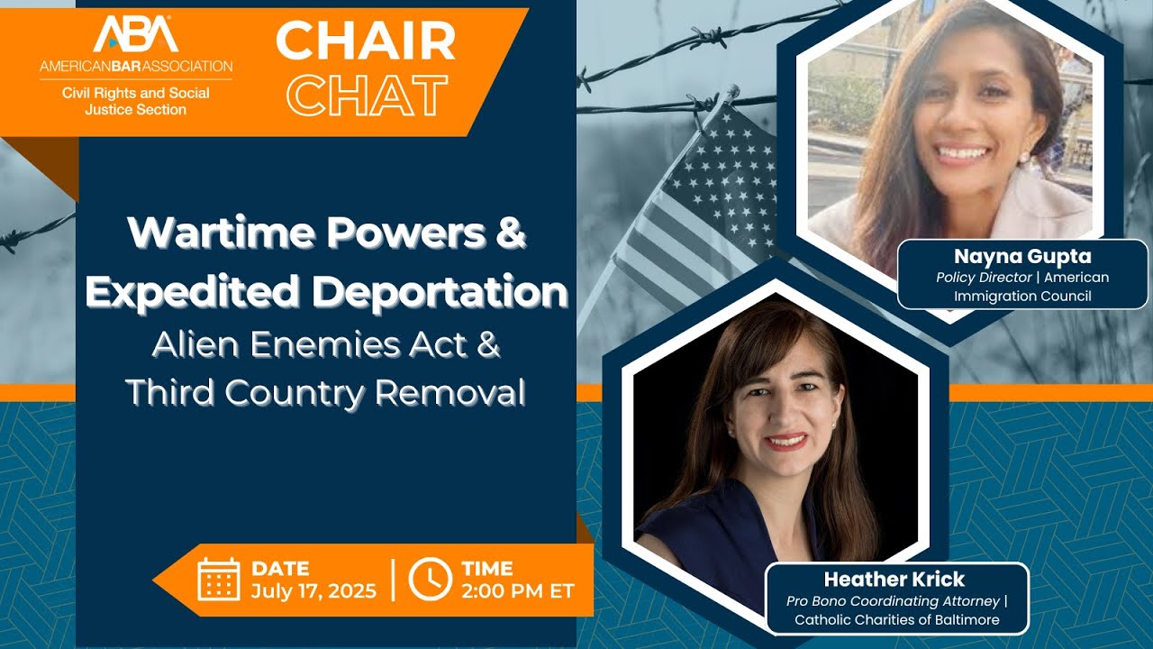 Wartime Powers and Expedited Deportation: Alien Enemies Act and Third ...