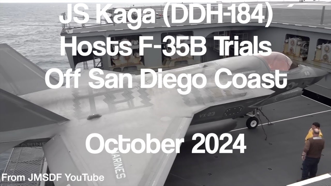 JS Kaga (DDH-184) Hosts F-35B Trials Off San Diego Coast 202410 #japan ...