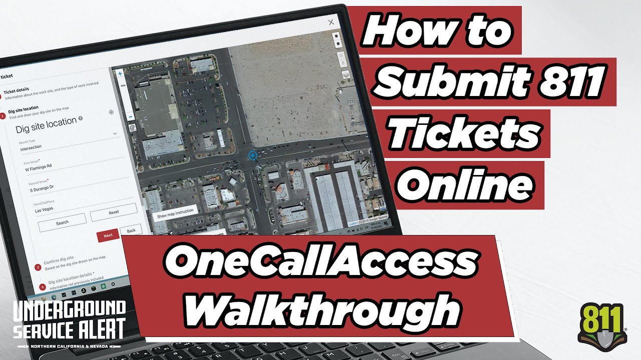 How to Submit 811 Tickets Online - OneCallAccess Walkthrough - YouTube