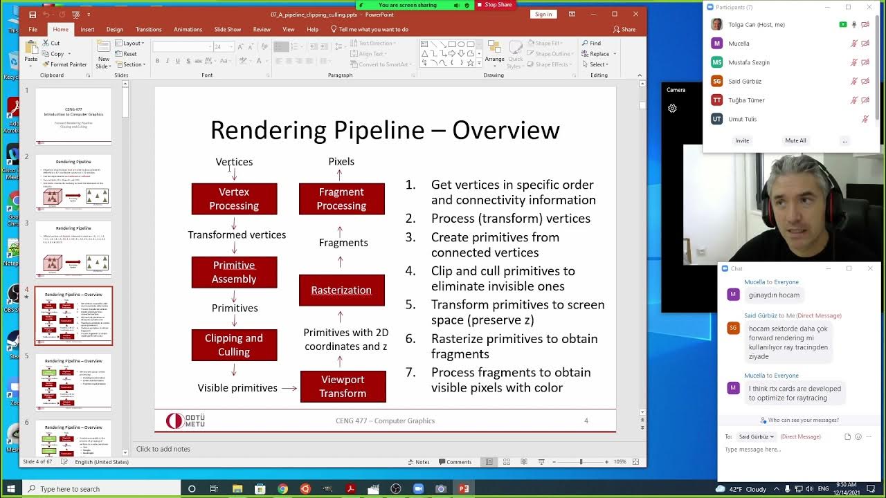 CENG 477 Intro. to Computer Graphics (Section 2, F'21) Week #9 Forward Rendering Pipeline - YouTube