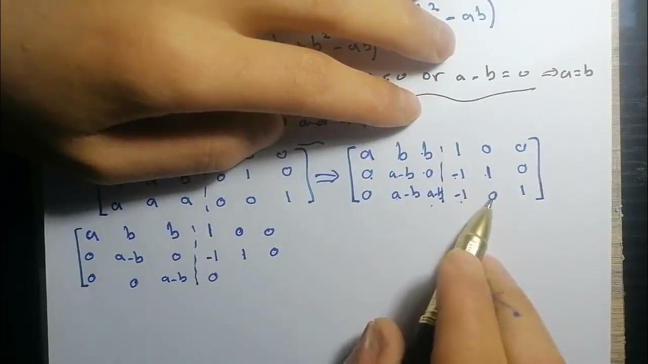 11- Example2- Inverse of a matrix (Gauss-Jordan method) | Linear Algebra (جبر خطي | معكوس ...
