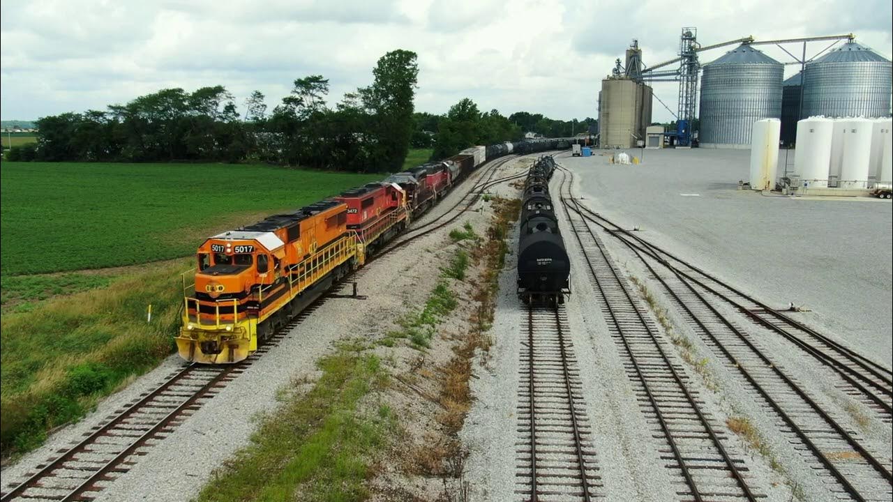 Progressive Approach to filming IORY 5017 SD50s from Australia Indiana & Ohio Railway LSL ...