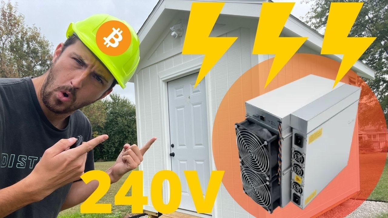 Adding MORE 240 Volt Outlets in my Bitcoin Mining Shed - YouTube