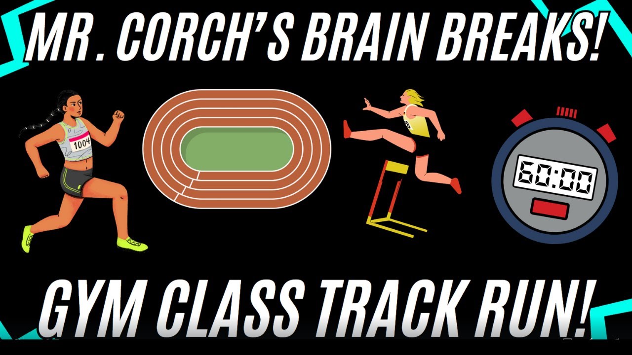 Gym Class Track Run! | Brain Break | Chase! | P.E. | Locomotor ...