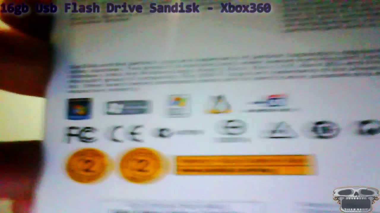 Unboxing - 01/01/2013 - 16gb Usb Flash Drive Sandisk - Xbox360 - YouTube