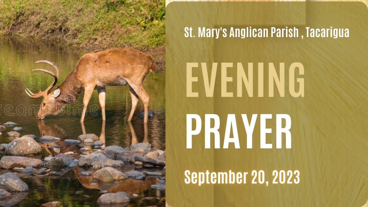 Evening Prayer - Wednesday September 20, 2023 - YouTube