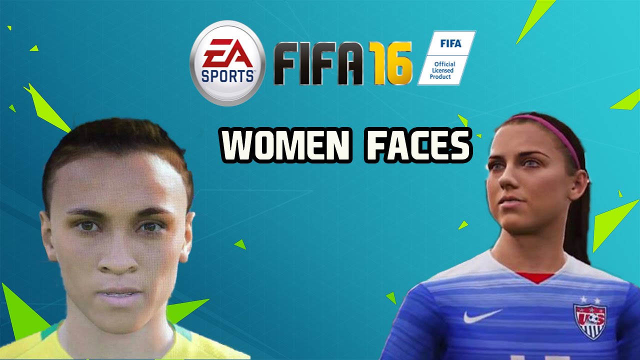 FIFA 16 - WOMEN'S FACES, MEGAN RAPINOE, ALEX MORGAN ( FACE DAS MULHERES ...