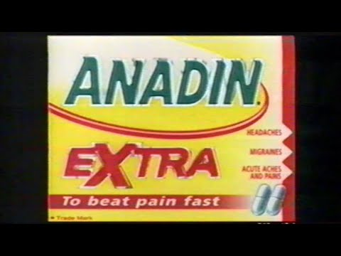 Anadin Extra Werbung mit James Wilby – Ausstrahlung vom 7. Juli 2002 HTV (UK)
