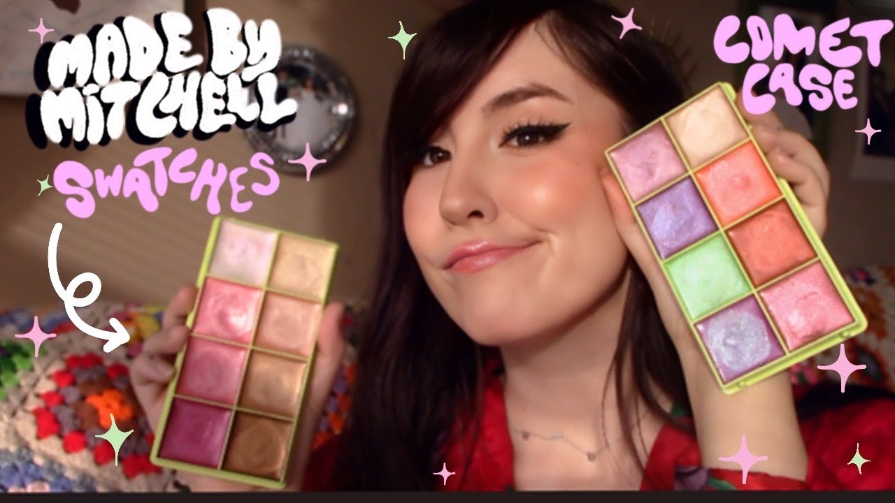 TESTING VIRAL MADE BY MITCHELL MAKEUP COMET CASE SWATCHES| LIGHT AND ...