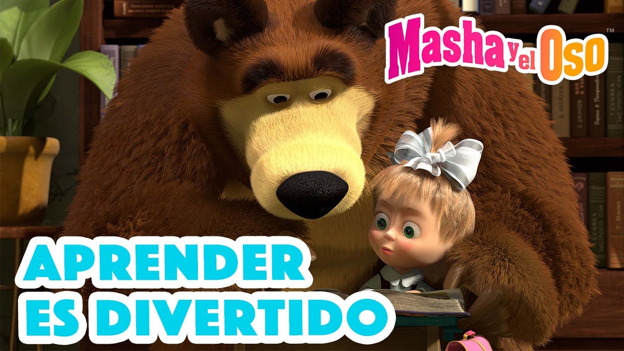 Masha y el Oso 🎒 Aprender es divertido 👩‍🎓 Colección de dibujos ...