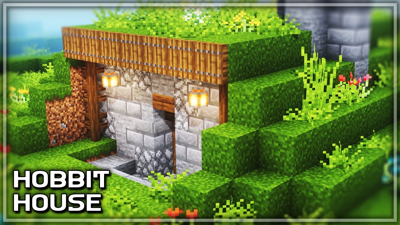 Minecraft HOBBIT House Build Hacks & Ideas - YouTube