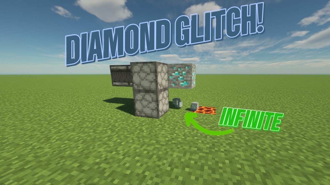 Infinite diamond glitch (JAVA 1.19) - YouTube