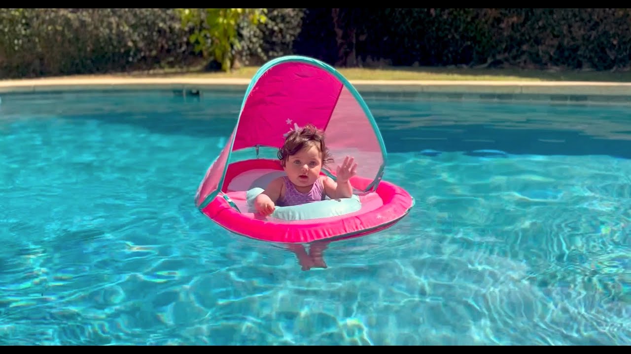 Julie's First Pool Day, Happy 4th of July! - YouTube