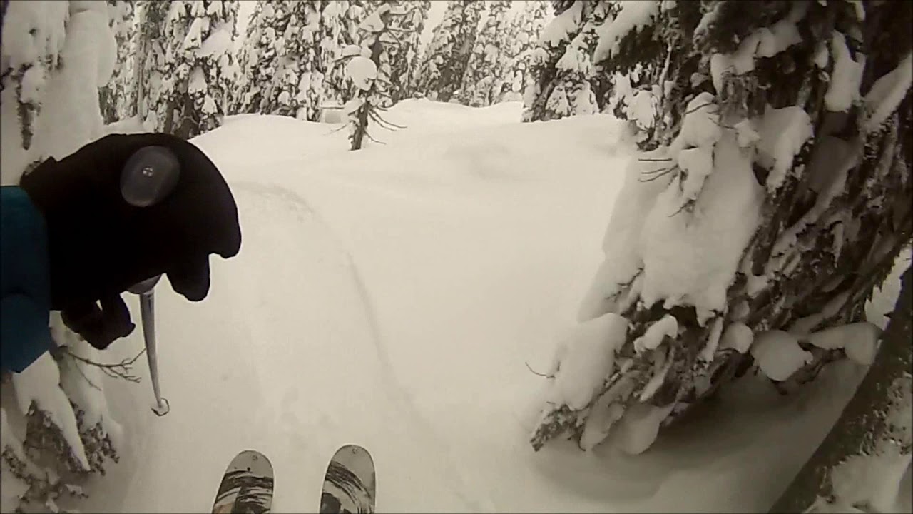 Tree Skiing at Powder King on the K2 Pontoons 2019 - YouTube