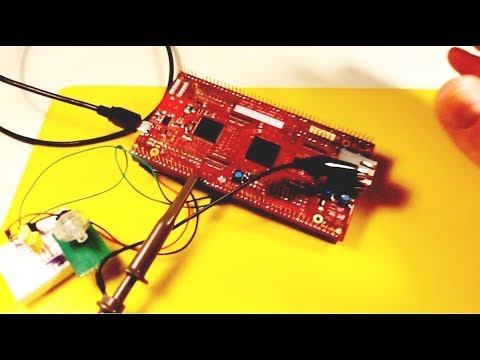 TI Hercules Safety Microcontroller: Rotary Encoder controls PWM - YouTube