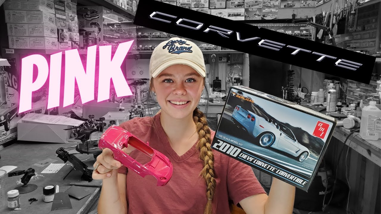 Just like a girl to paint it pink!! Ruthie starts the Corvette! - YouTube