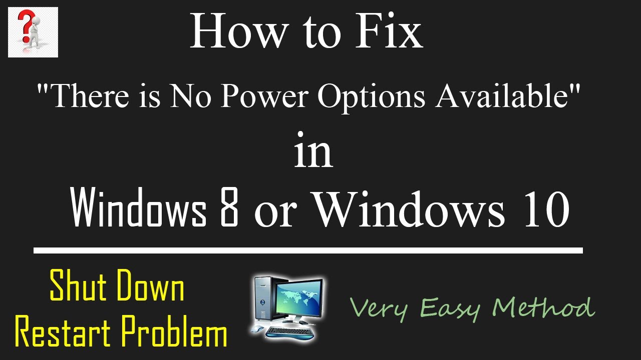 How to Fix "There is No Power Options Available" in Windows 8 or ...