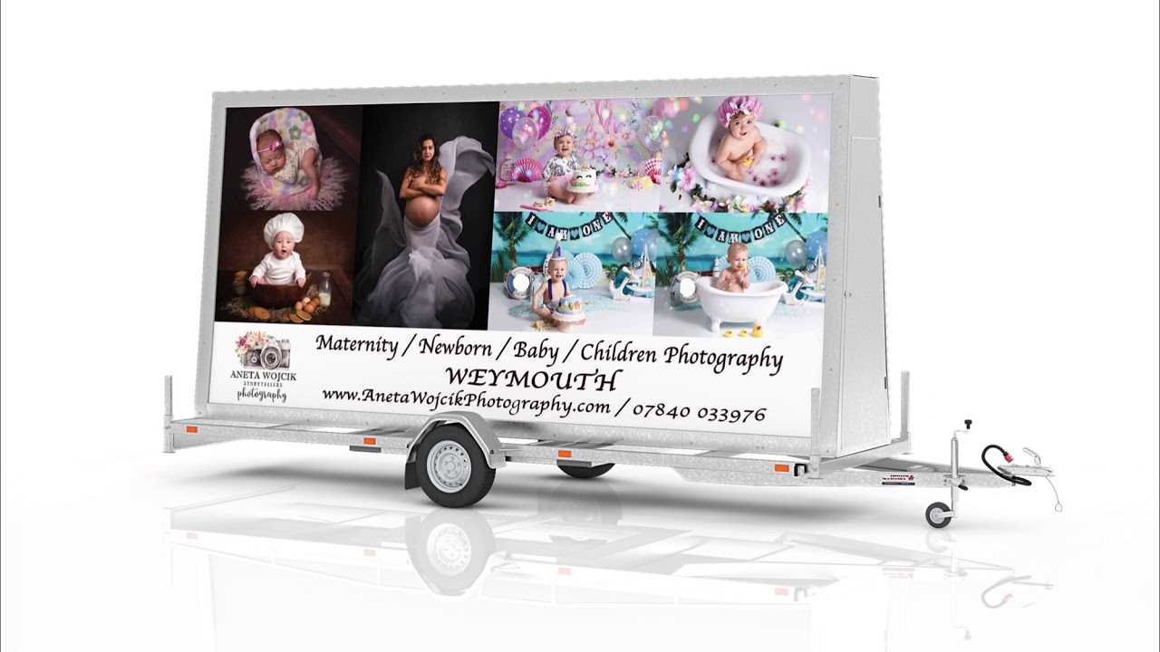 BACKLIT MOBILE OUTDOOR ADVERTISING TRAILER AdTrailers - YouTube