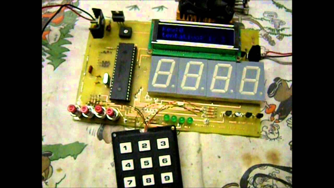 Keypad 4x3 Con Pic16f877a In Mikrobasic Youtube