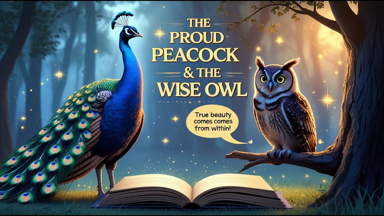 📖 "THE PROUD PEACOCK & THE WISE OWL" – A Beautiful Story for Kids! 🦚💛🦉 ...