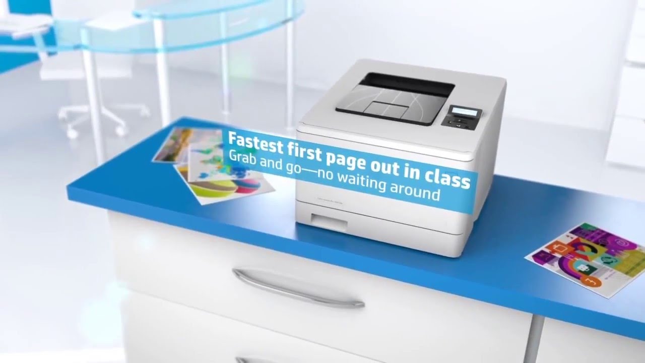 HP Color LaserJet Pro M452dn - YouTube