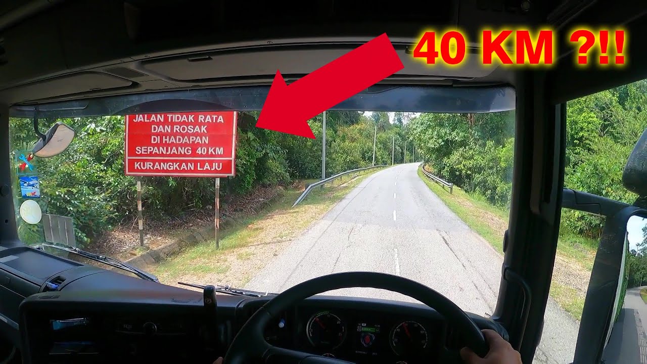 SIGNBOARD RARE ! JALAN TAK RATA DAN ROSAK SEPANJANG 40KM? - YouTube