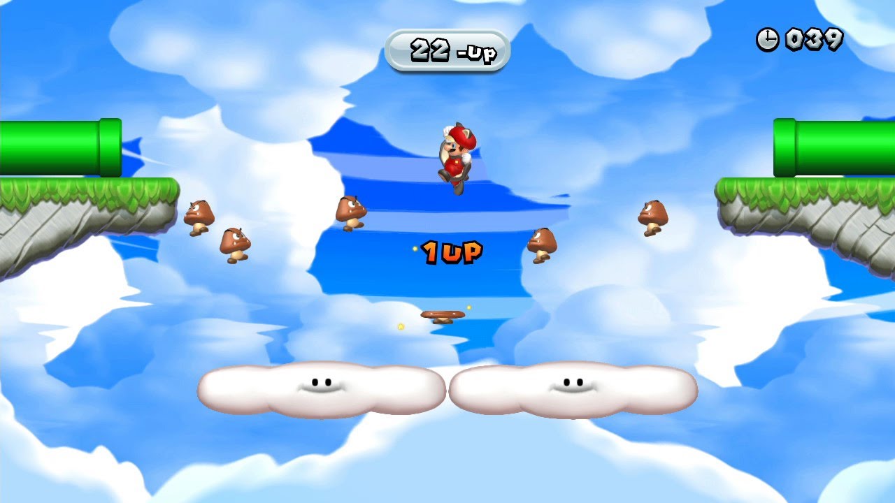 New Super Mario Bros. U - Missies: In de wolken met Goomba's (Wii U ...