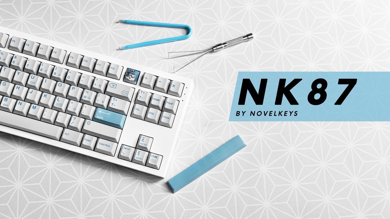 Best Budget Aluminium TKL? Novelkeys NK87 E-white - YouTube
