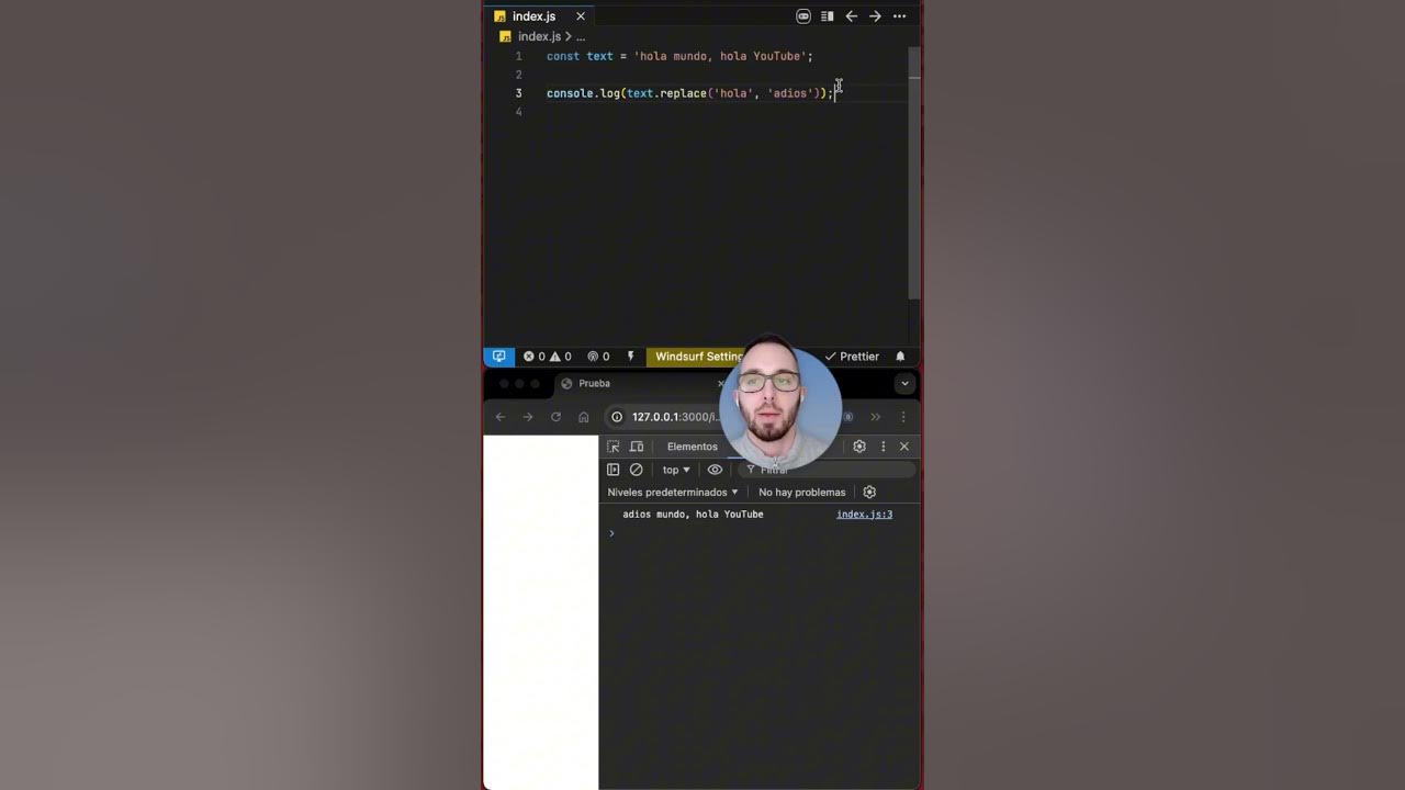 Reemplaza coincidencias en un string con replace() y replaceAll() #javascript #desarrolloweb ...