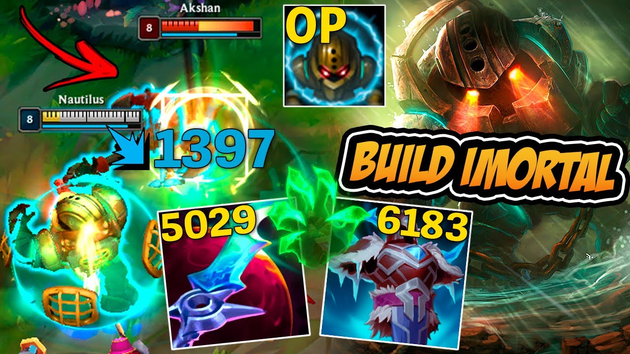 SUPER NAUTILUS IMORTAL DE ESCUDO INFINITO COM A BUILD MAIS INJUSTA DA ...