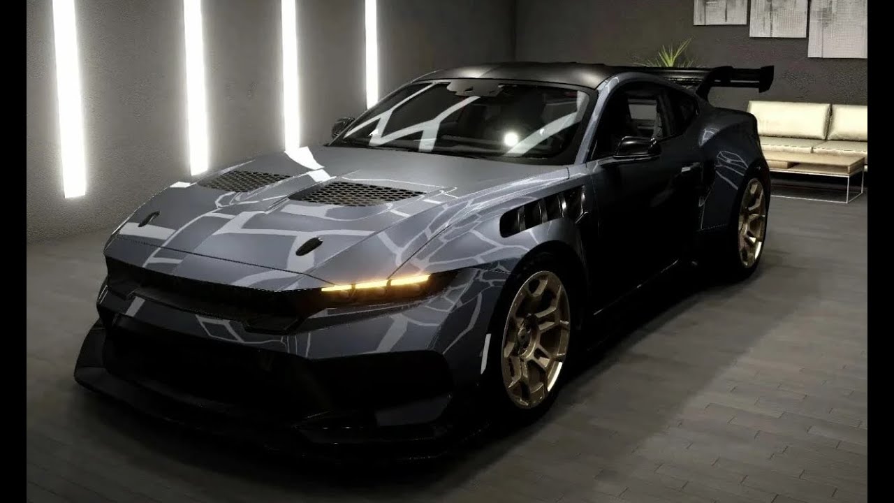 Beamng Drive | REALISTIC Ford Mustang S650 2024 MOD! [DOWNLOAD] - YouTube
