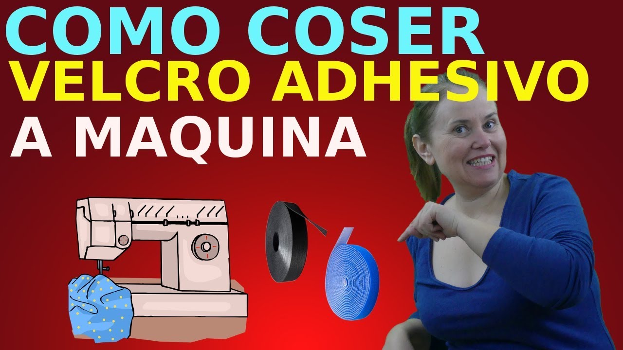 Como coser velcro a máquina. Adhesivo. - YouTube
