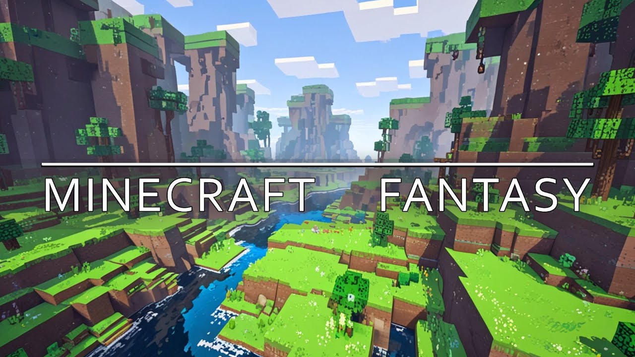 Minecraft Fantasy Ambience Music and Sounds | ASMR Game Sounds | Stress ...