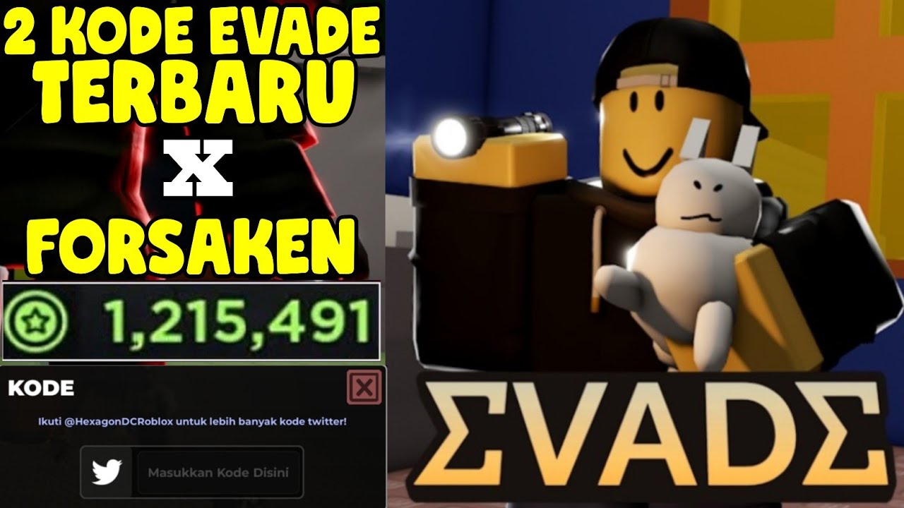 TOKEN GRATIS! 2 KODE EVADE TERBARU | KODE REDEEM ROBLOX EVADE X ...
