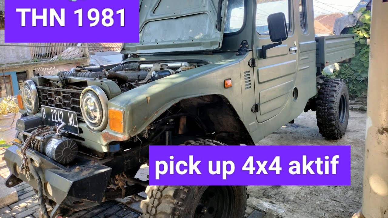 taft pick up modifikasi THN 1981 dijual surat lengkap, mesin sehat 4x4 ...