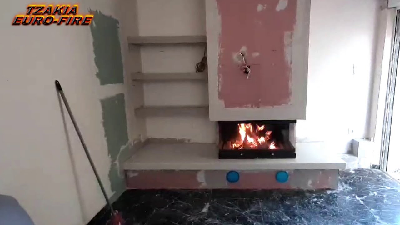 Πρώτο Άναμμα Ενεργειακό πανοραμικό τζάκι αερόθερμο με μεγάλα πλαϊνά ...