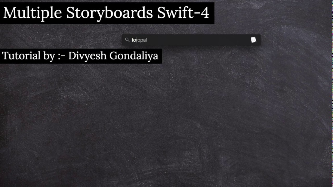 How to use multiple storyboards in swift 4 - YouTube