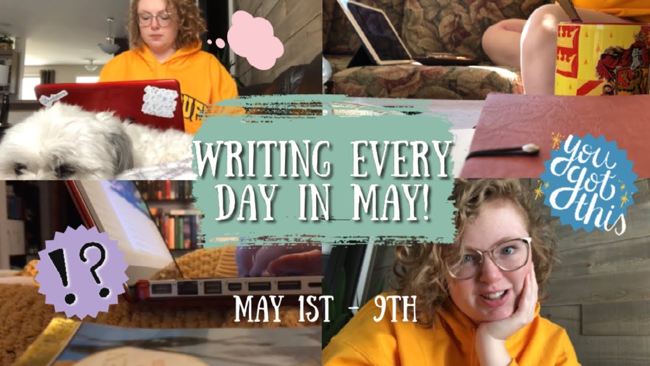 Writing Every Day in May pt. 1 || Writing Vlog #1 - YouTube