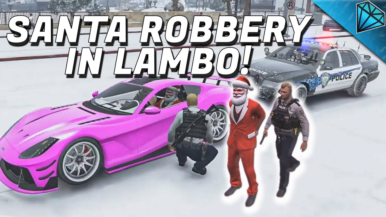 Santa Lamborghini ROBBERY! (GTA 5 RP) - YouTube