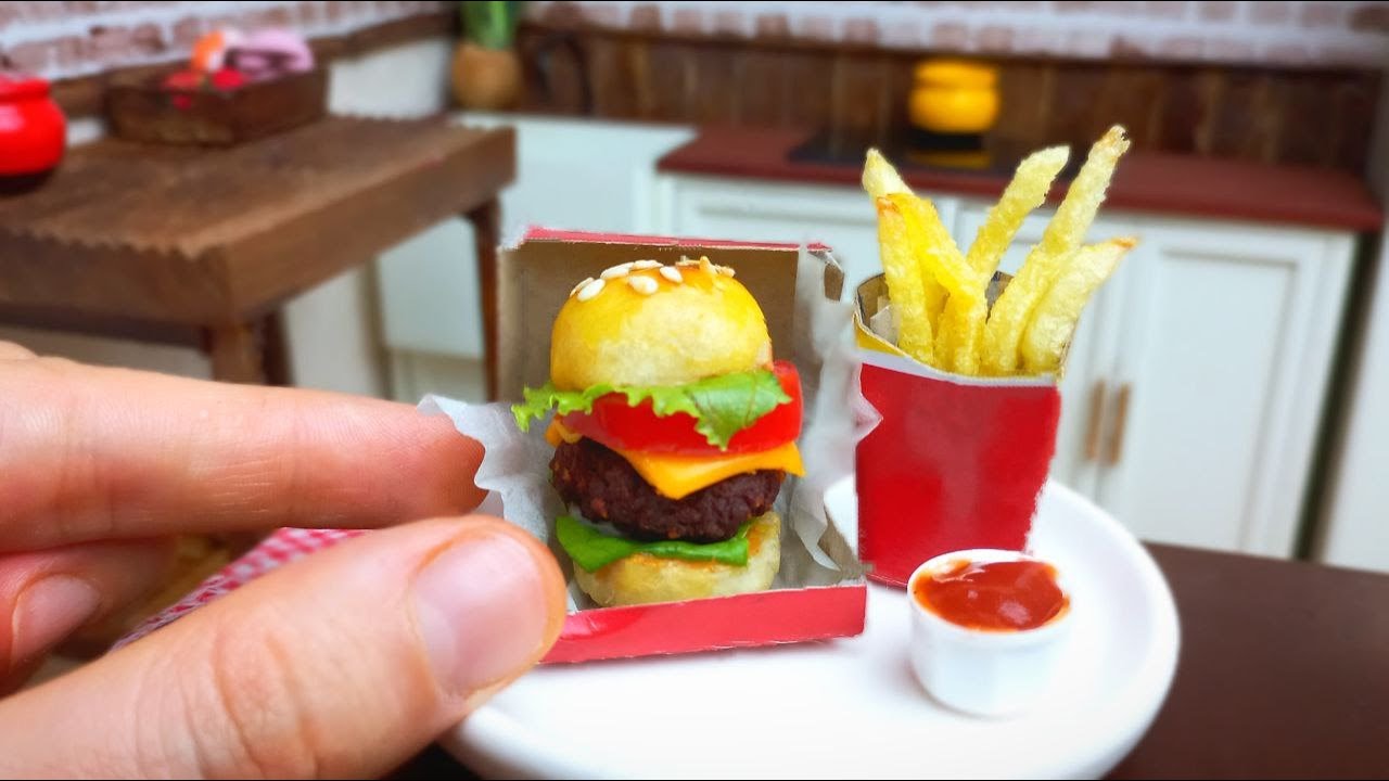 Mini Burger Recipe: Delicious Mini Burger Recipe with Mini Kitchen 🍔 ...