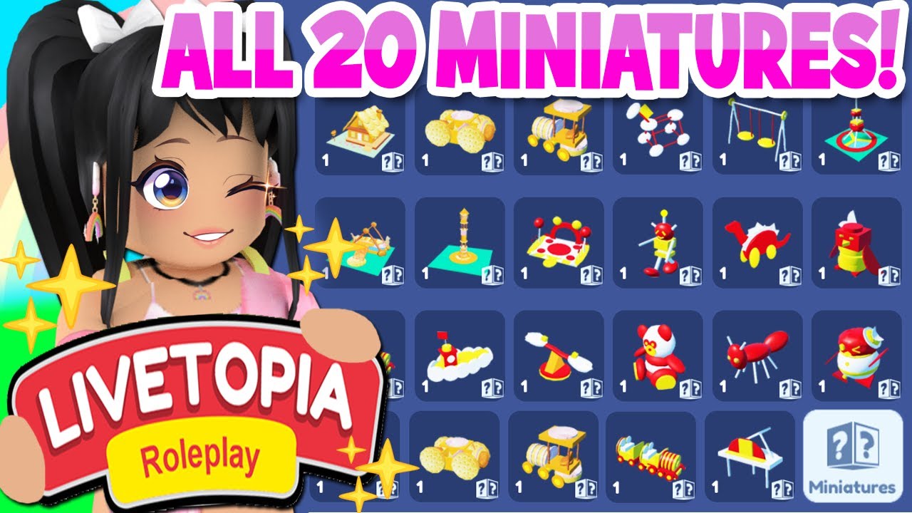 NEW *ALL 20 MINIATURES LOCATIONS* THEME PARK in LIVETOPIA Roleplay ...