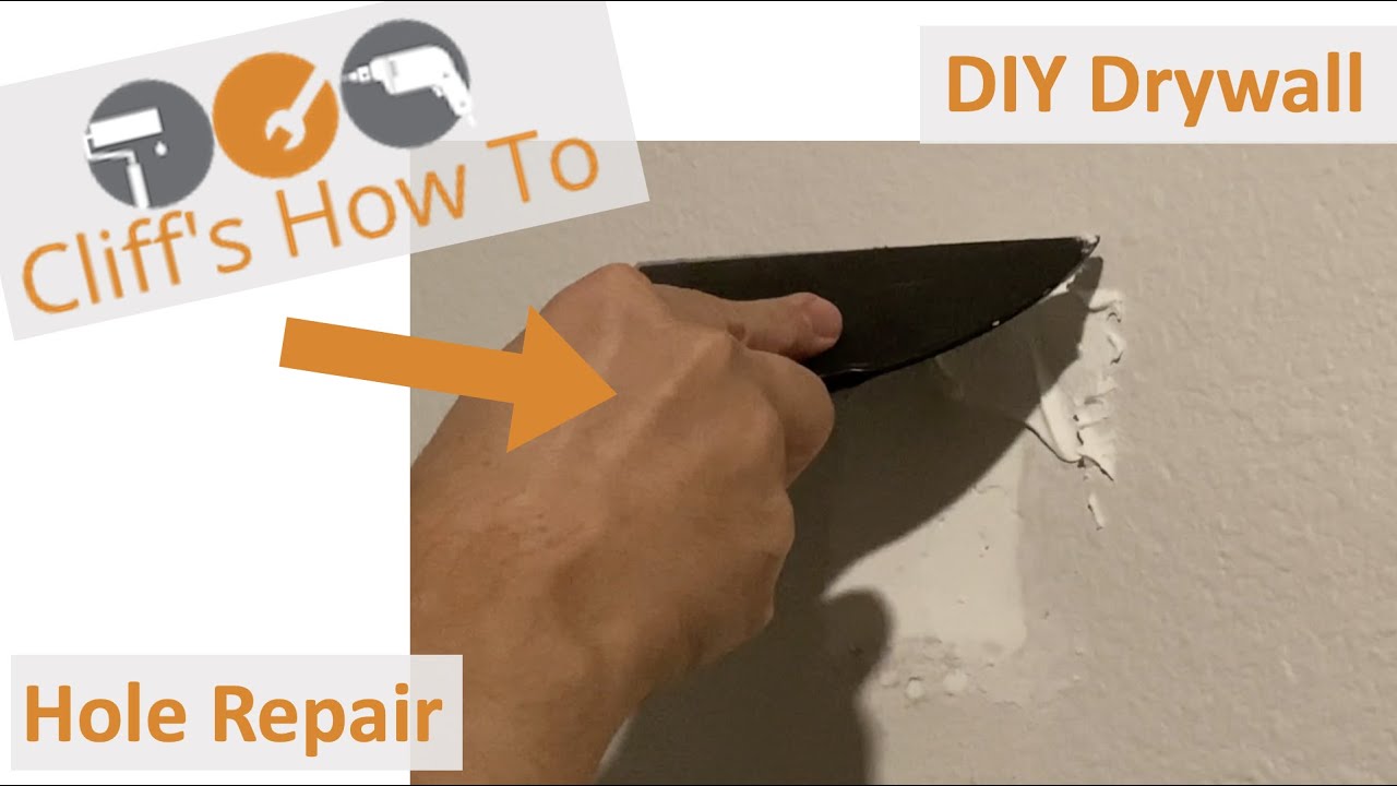 DIY Drywall Patch Hole - YouTube