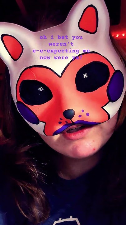 LOLBIT MASK 🧡💜 #fnaf #edit #fnafedit #fivenightsatfreddys #furry #diycosplay #cosplay #lolbit ...