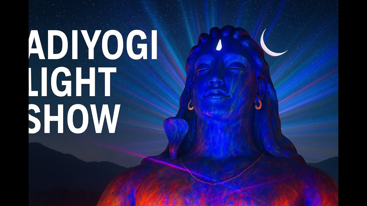 Adiyogi Shiva Light Show | Isha Foundation Coimbatore 🔱 - YouTube